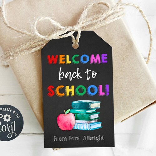 Take Note Teacher Gift Tag First Day of School Gift Tag - Etsy