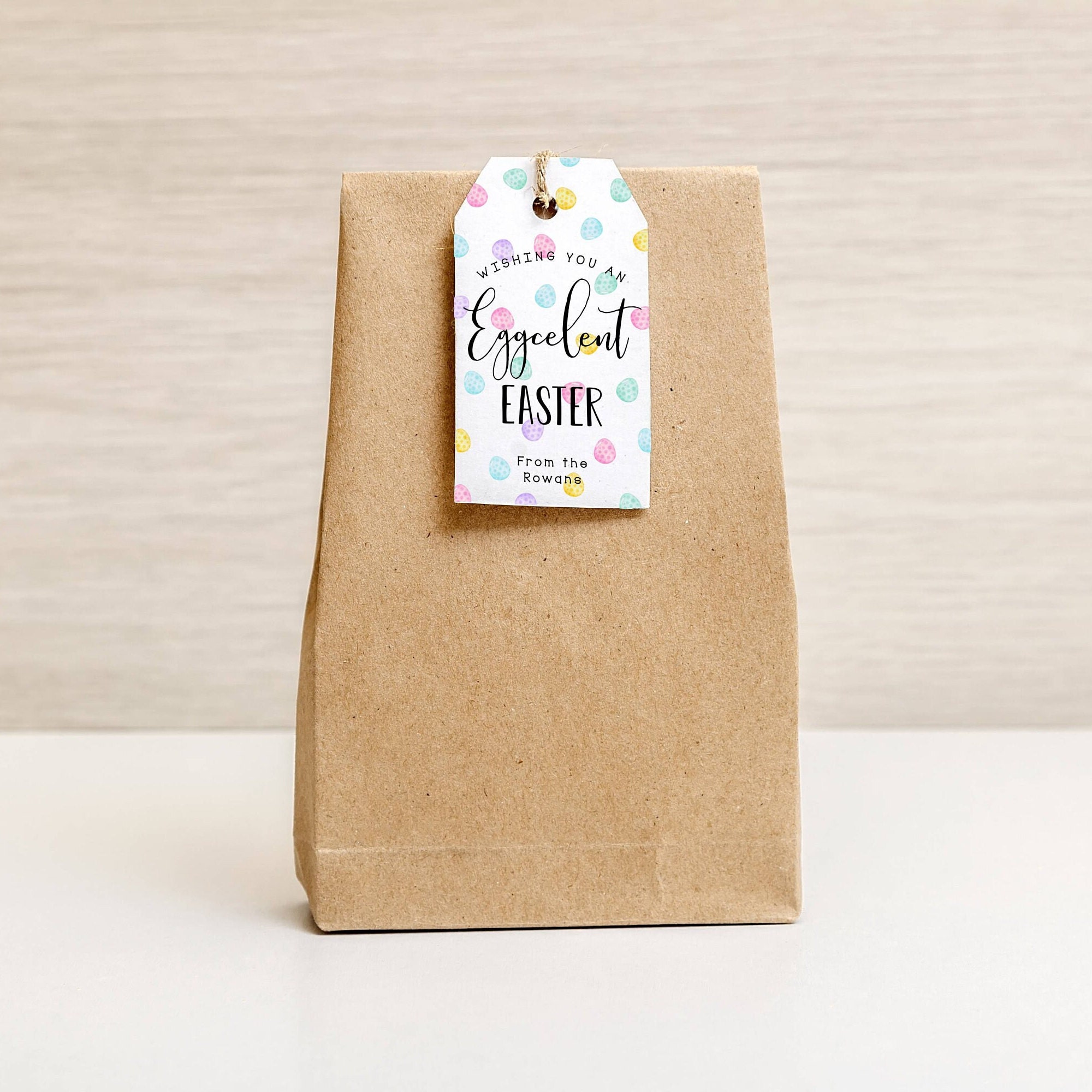 Easter Gift Tag Template Printable Easter Basket Favor Tags - Etsy ...