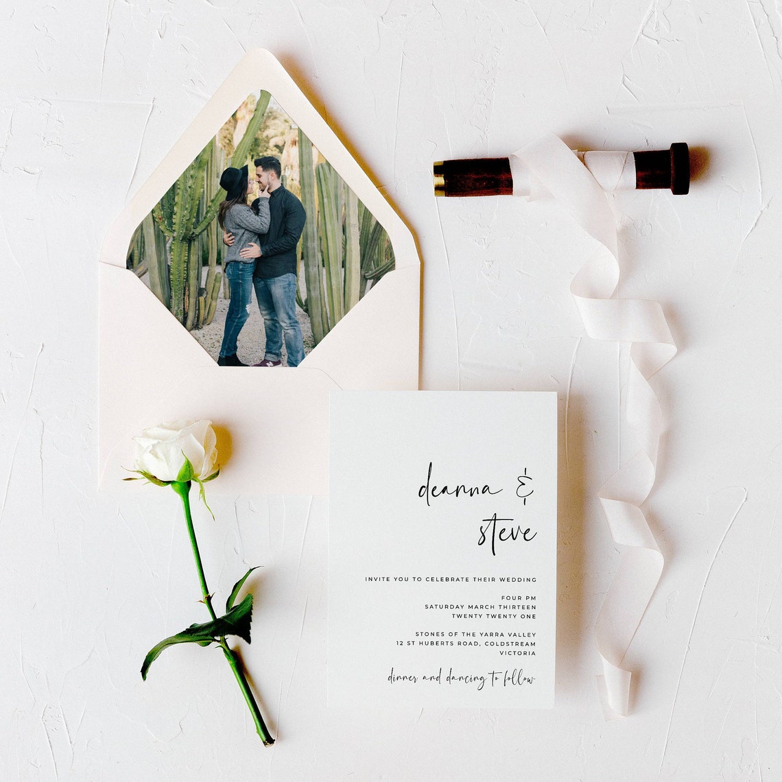 Editable Photo Envelope Liner Template Printable Modern - Etsy