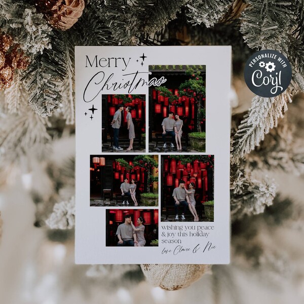 Printable Collage Card Template - Etsy