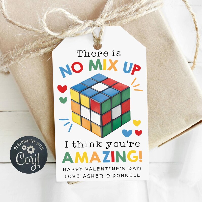 Rubiks Cube Valentine - Etsy