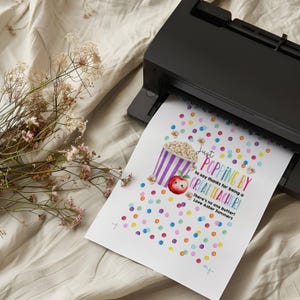 Teacher Appreciation Popcorn Wrapper Template, Printable Just Popping ...