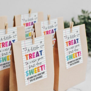 Back to School Gift Tag Template, Printable Class Favors, Editable A ...