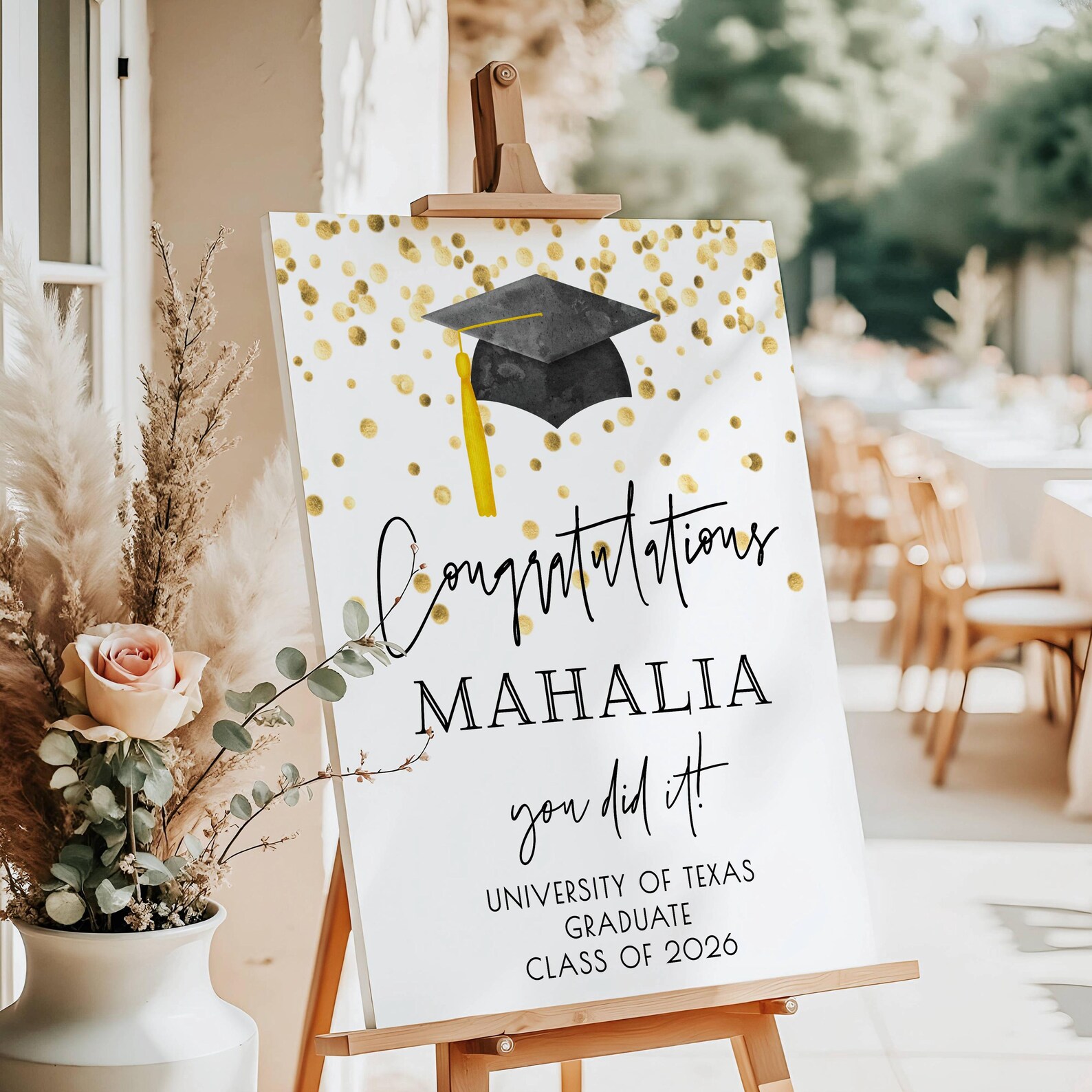 Graduation Welcome Sign Template, Printable Congratulations Graduate ...