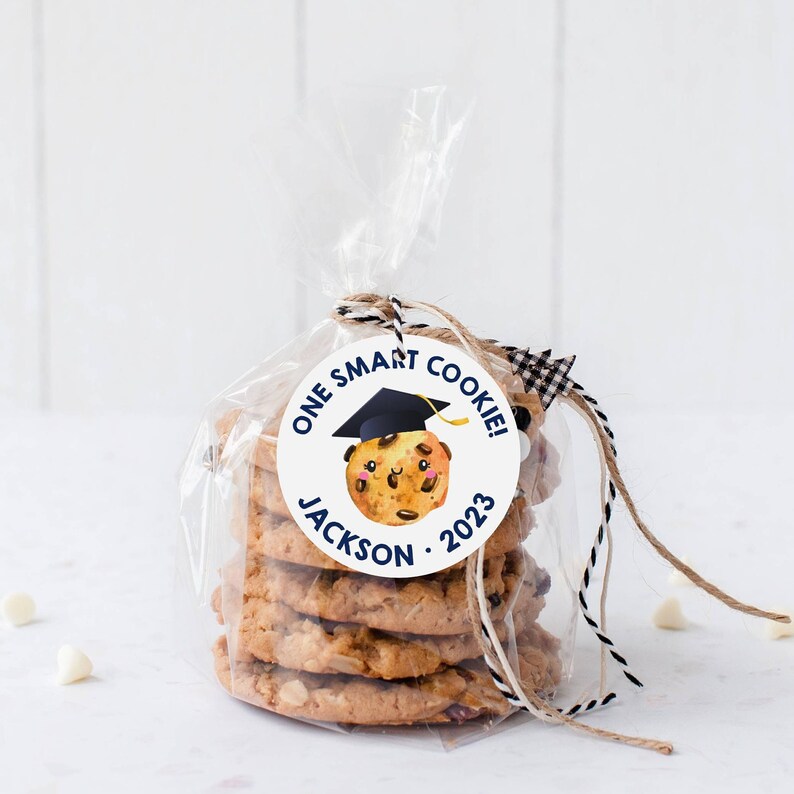 Printable Graduation One Smart Cookie Sticker Template - Etsy
