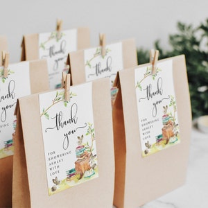 Storybook Baby Shower Gift Tag, Printable Book Themed Favor Tags ...