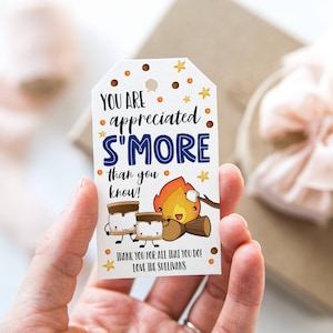 Editable S'mores Gift Tag Template, Printable Appreciated Smore Than ...