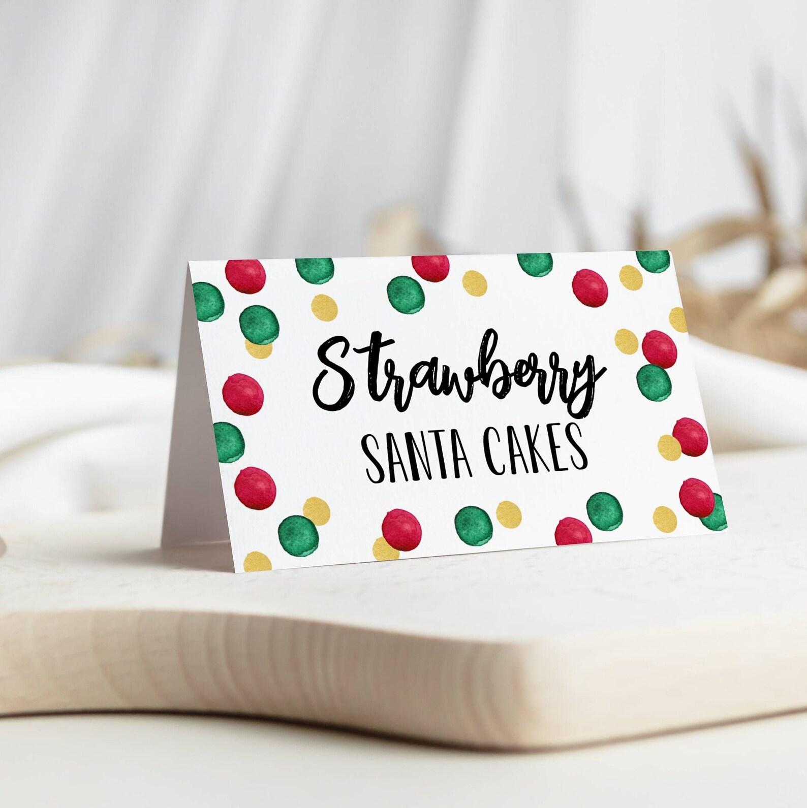 Editable Christmas Buffet Label Template Printable Holiday - Etsy
