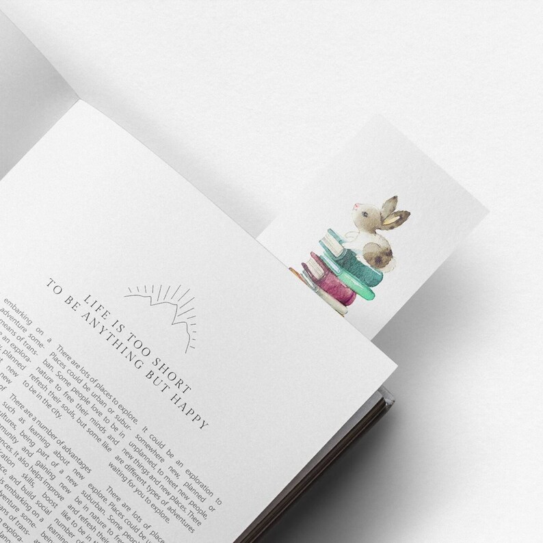 Storybook Baby Shower Bookmark Template, Printable Book Themed Baby ...