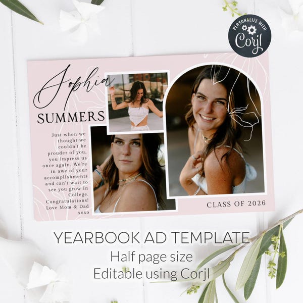 Yearbook Ad Florals - Etsy