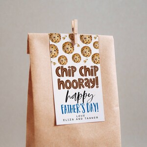 Father's Day Cookies Gift Tag Template, Printable Chip Chip Hooray ...