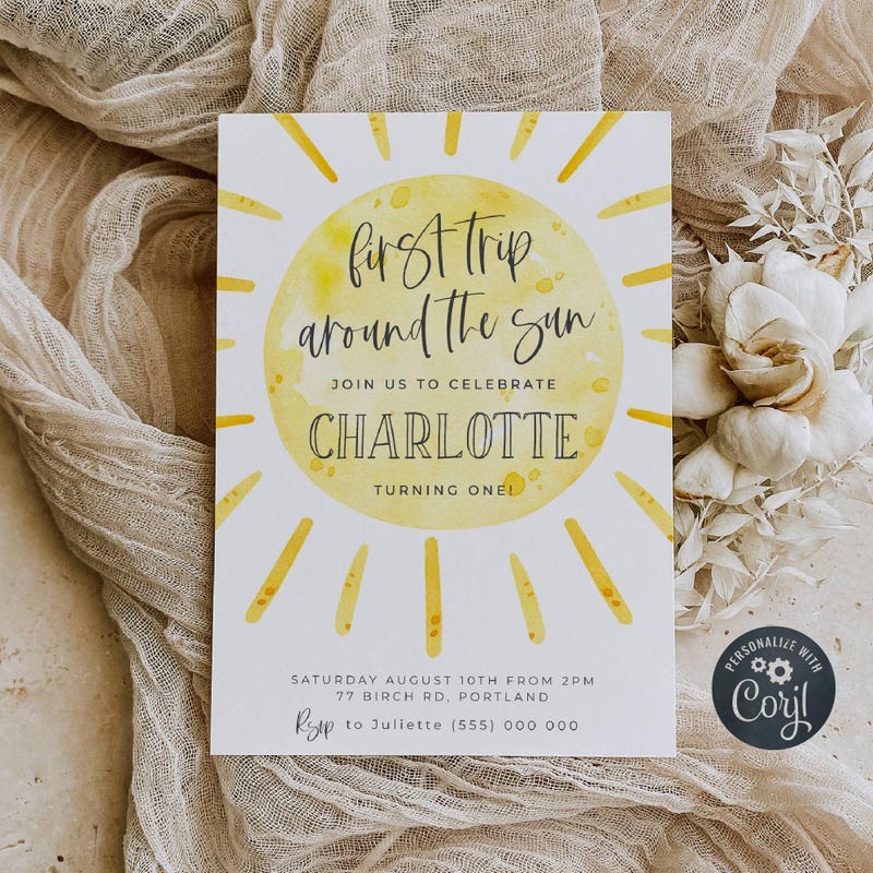 Sunshine Invites - Etsy