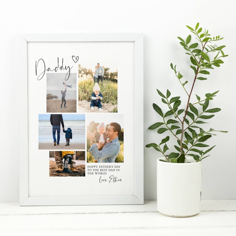 Father's Day Photo Gift Template Printable Dad Birthday - Etsy