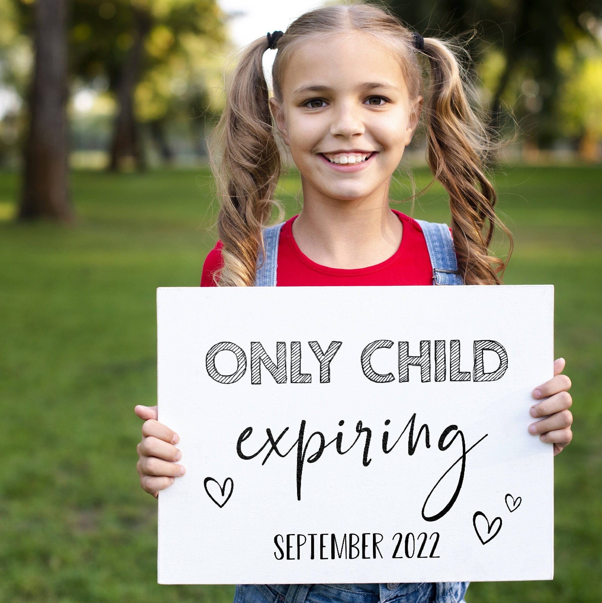Only Child Expiring Announcement Sign Printable Pregnancy - Etsy