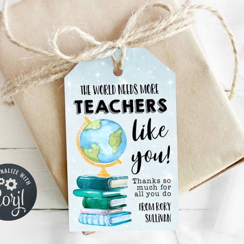 EDITABLE Teacher Appreciation Week Printable World | Etsy