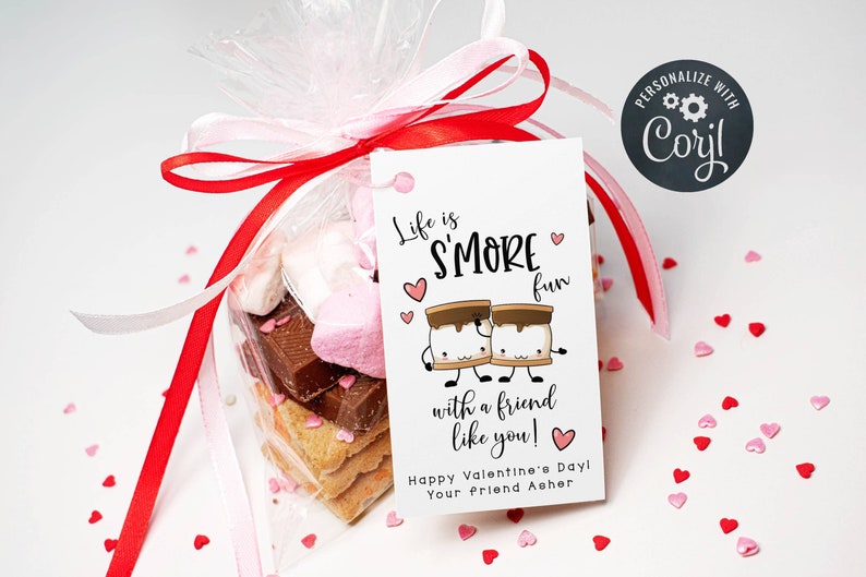 Printable S'mores Valentine's Day Gift Tags Life is | Etsy