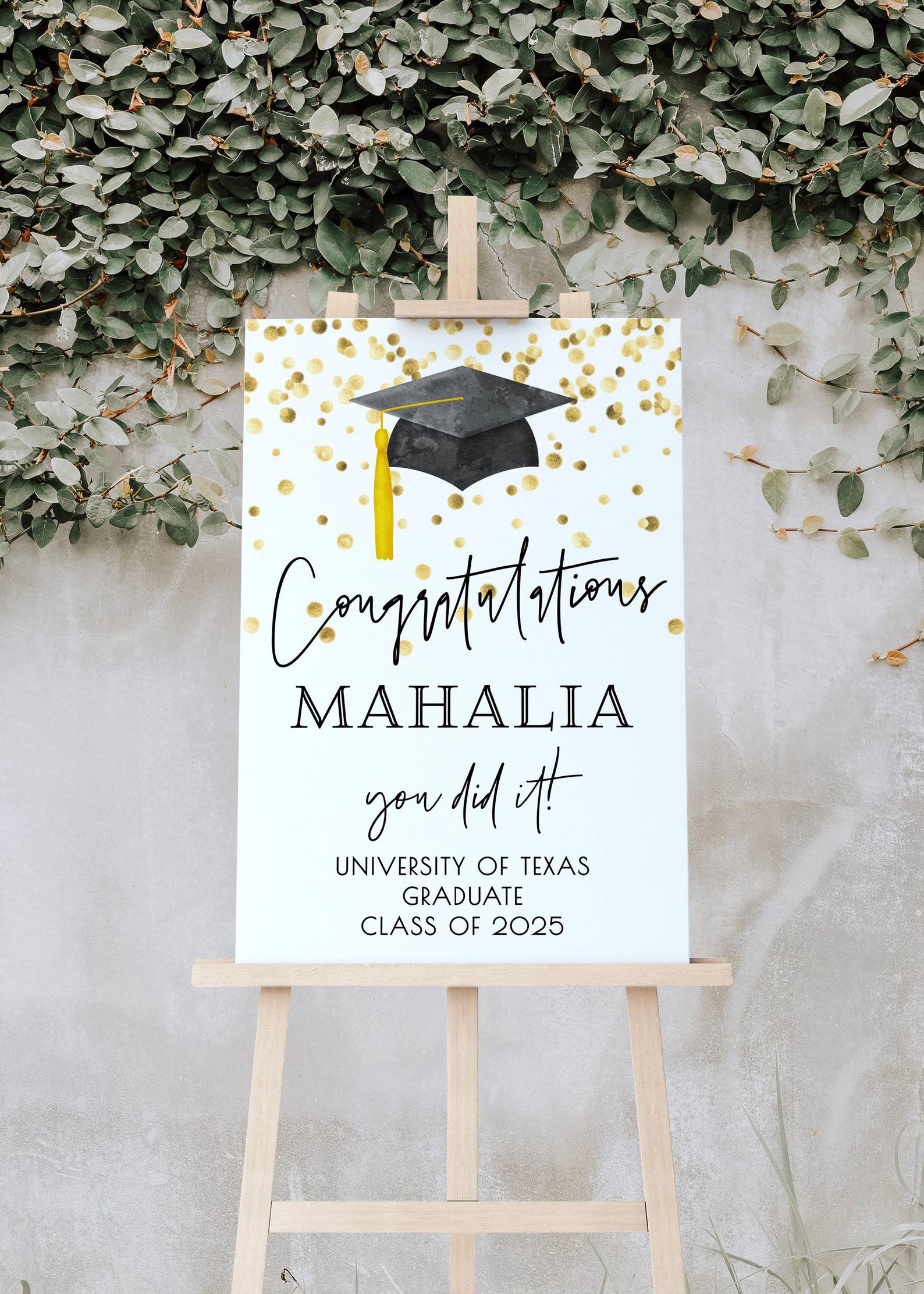 Graduation Welcome Sign Template, Printable Congratulations Graduate ...