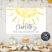 Sunshine Birthday Backdrop Template, Printable First Birthday Dessert ...