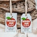 Back to School Gift Tag Template, Printable Apple First Day of School ...