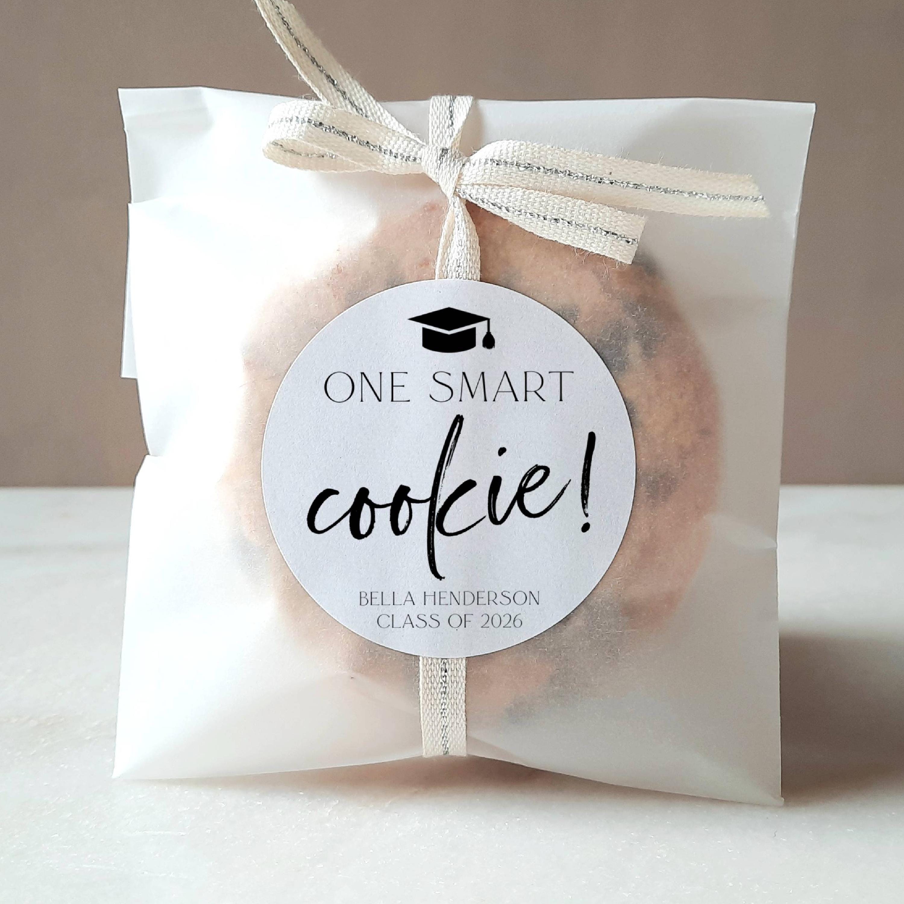 Printable Graduation One Smart Cookie Sticker Template, Editable ...