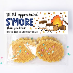 Editable S'mores Bag Topper Template, Printable Appreciated Smore Than ...