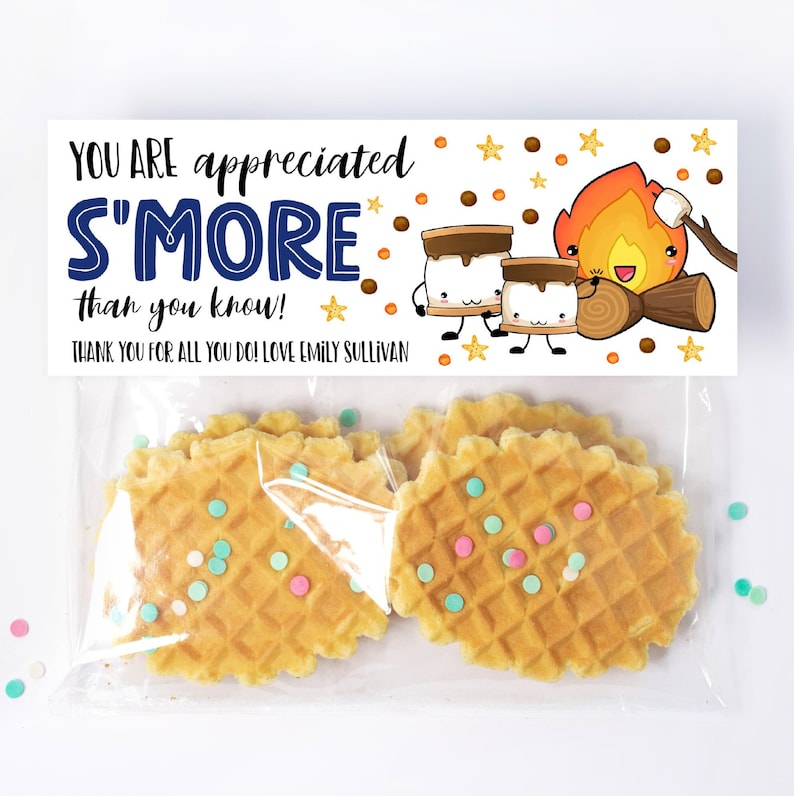 Editable S'mores Bag Topper Template, Printable Appreciated Smore Than ...