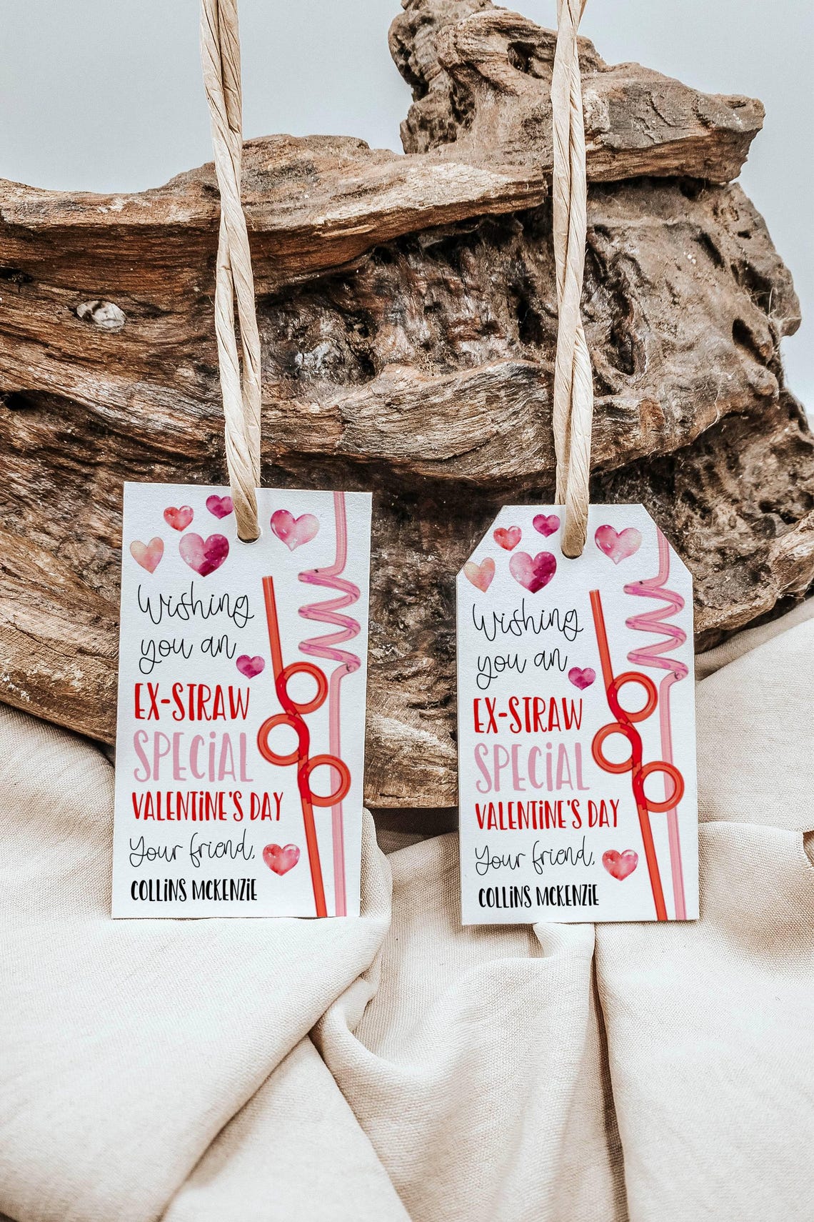 Ex-straw Special Valentine's Day Gift Tag Template, Printable Crazy ...