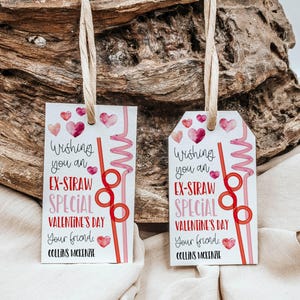 Ex-straw Special Valentine's Day Gift Tag Template, Printable Crazy ...