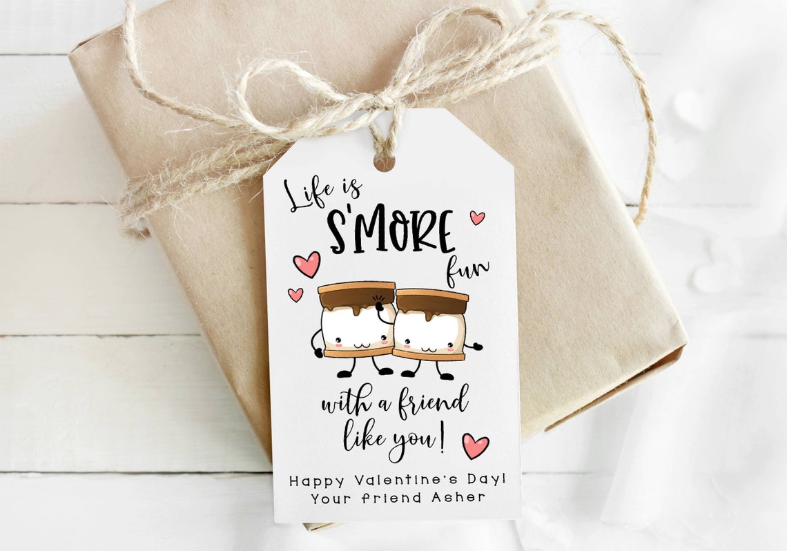Printable S'mores Valentine's Day Gift Tags Life is | Etsy