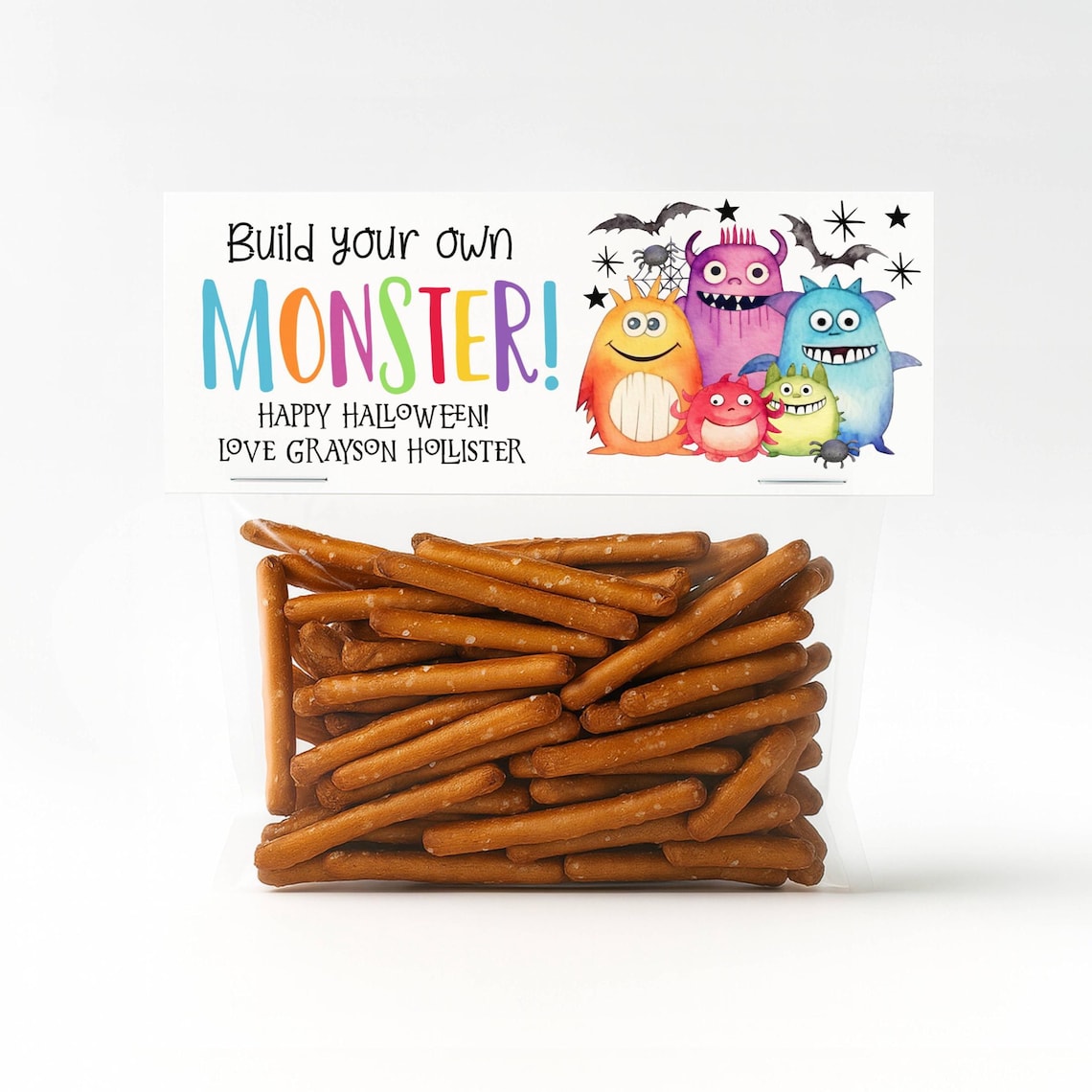 Editable Build Your Own Monster Bag Topper Template, Printable ...