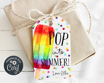 Popsicle Gift Tag - Etsy