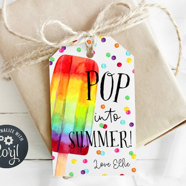 Popsicle Gift Tag - Etsy