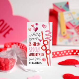 Ex-straw Special Valentine's Day Gift Tag Template, Printable Crazy ...