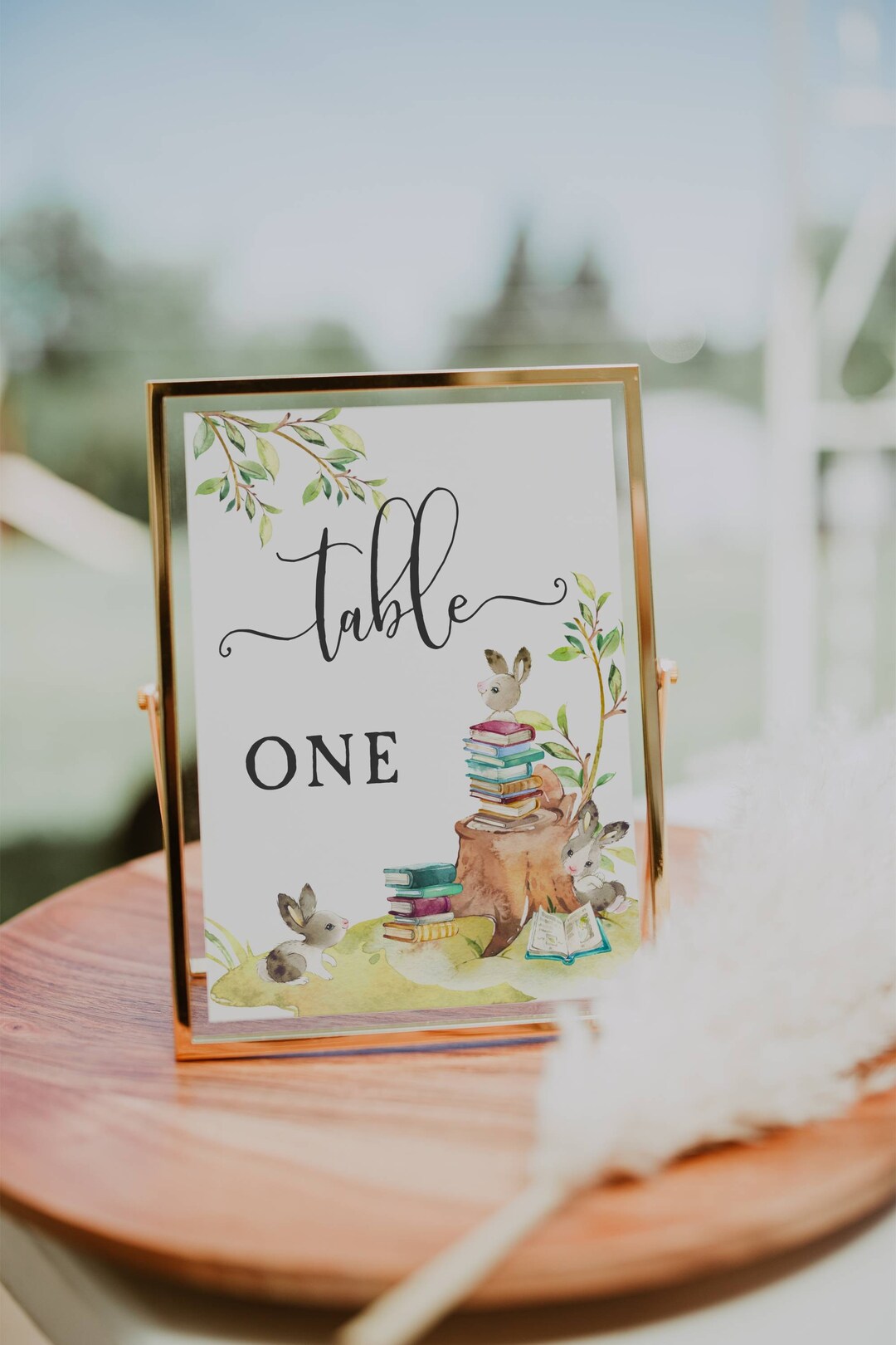 Storybook Baby Shower Table Number Template Printable Book - Etsy