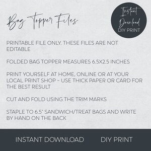 Printable S'mores Halloween Treat Bag Toppers, No Tricks Just S'more ...