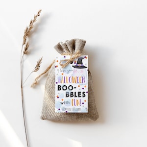 Halloween Bubbles Gift Tag Template, Printable Boo-bbles Favor Tags ...