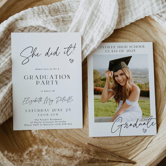 Graduation Party Invitations Printable Templates