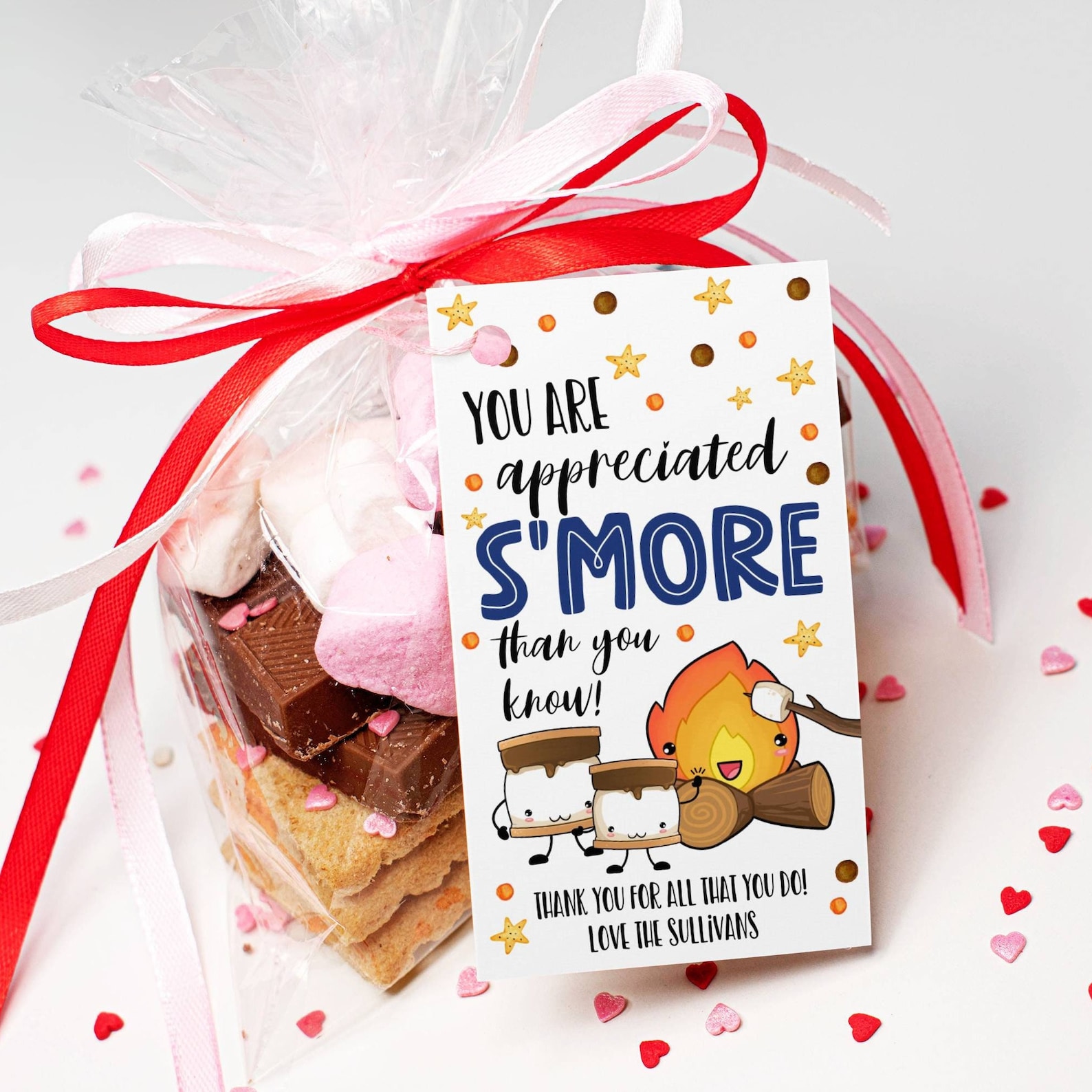 Editable S'mores Gift Tag Template, Printable Appreciated Smore Than ...