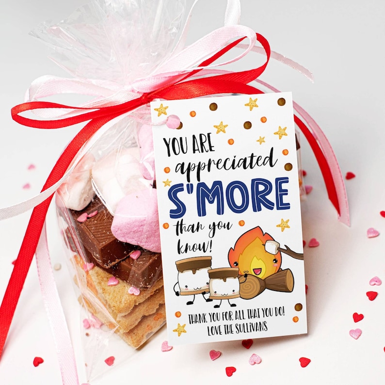 Editable S'mores Gift Tag Template, Printable Appreciated Smore Than ...