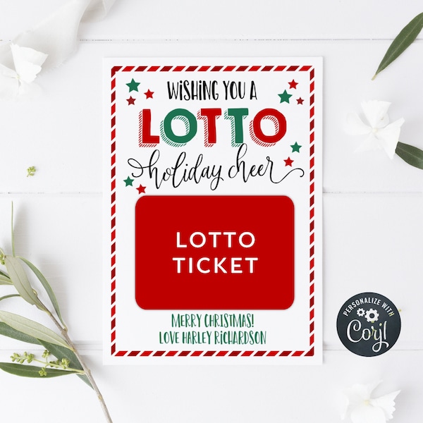 Lottery Ticket Card Holder Christmas - Etsy Australia