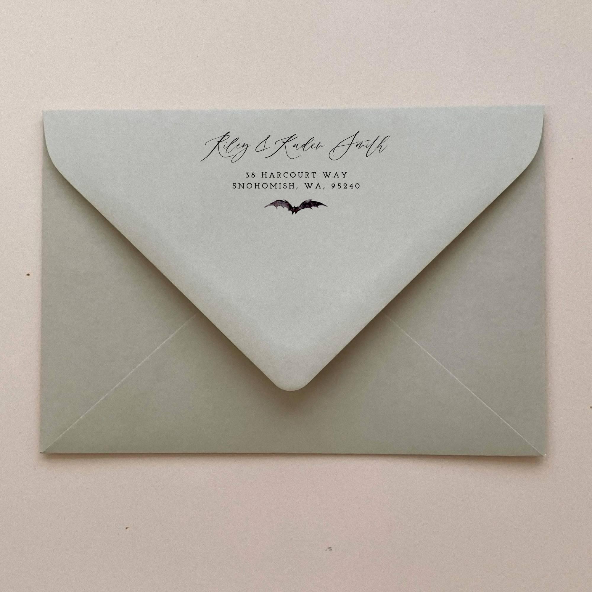 Editable Halloween Envelope Template, Printable Spooky Bats Envelope ...