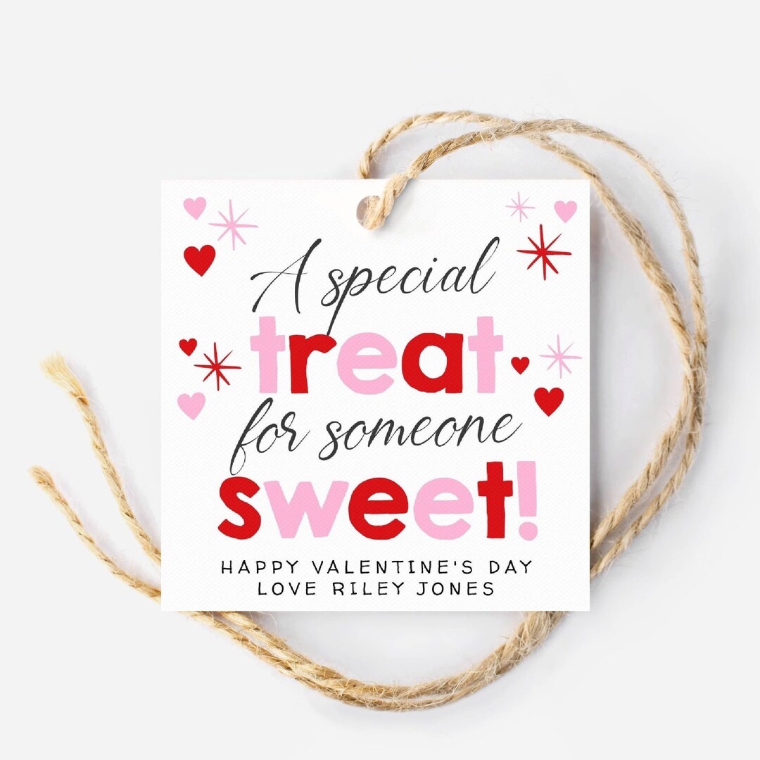 A Special Treat for Someone Sweet Gift Tag Template, Printable ...