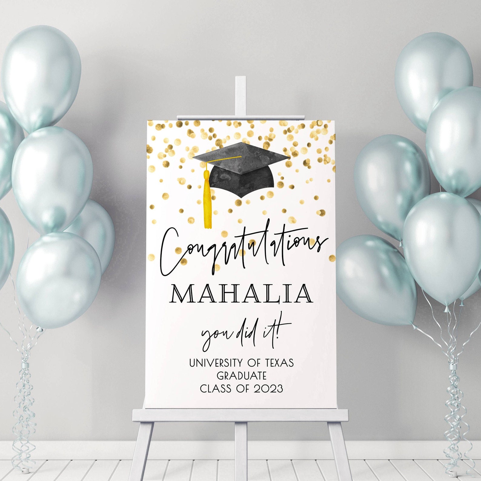 Graduation Welcome Sign Template, Printable Congratulations Graduate ...
