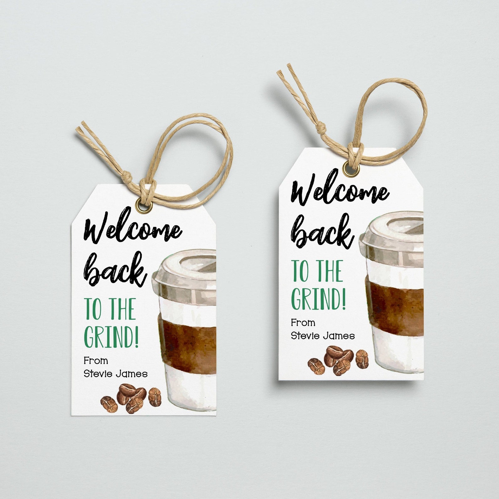 Welcome Back to the Grind Printable Gift Tags Teacher - Etsy Canada