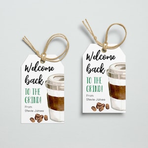 Welcome Back to the Grind Printable Gift Tags Teacher - Etsy Canada