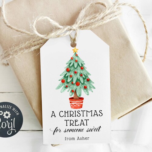 Have a Sweet Holiday Gift Tag Candy Tag Download Printable | Etsy