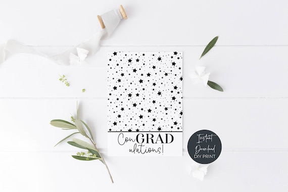 Printable Graduation Mini Cookie Card Congradulations Cookie - Etsy