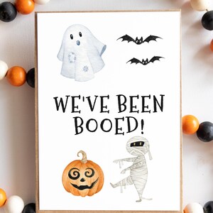 Editable Halloween You've Been Booed Sign Template, Printable We've ...