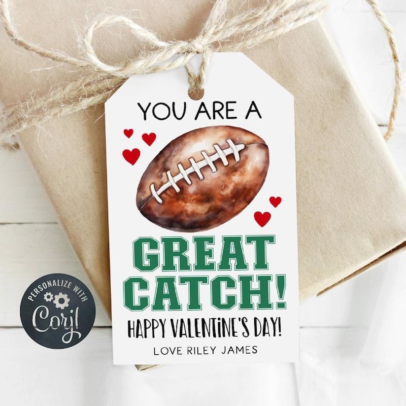 Football Valentine - Etsy