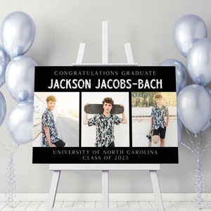 Bold Graduation Welcome Sign Template, Printable Minimal Photos ...